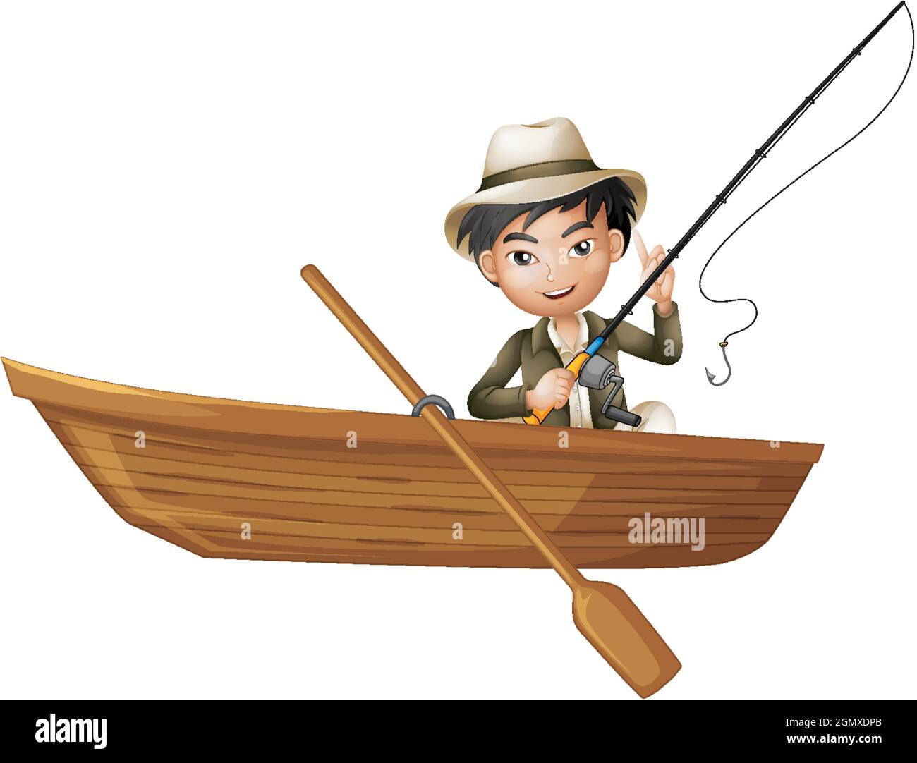 Small wooden boat people Cut Out Stock Images & Pictures - Alamy