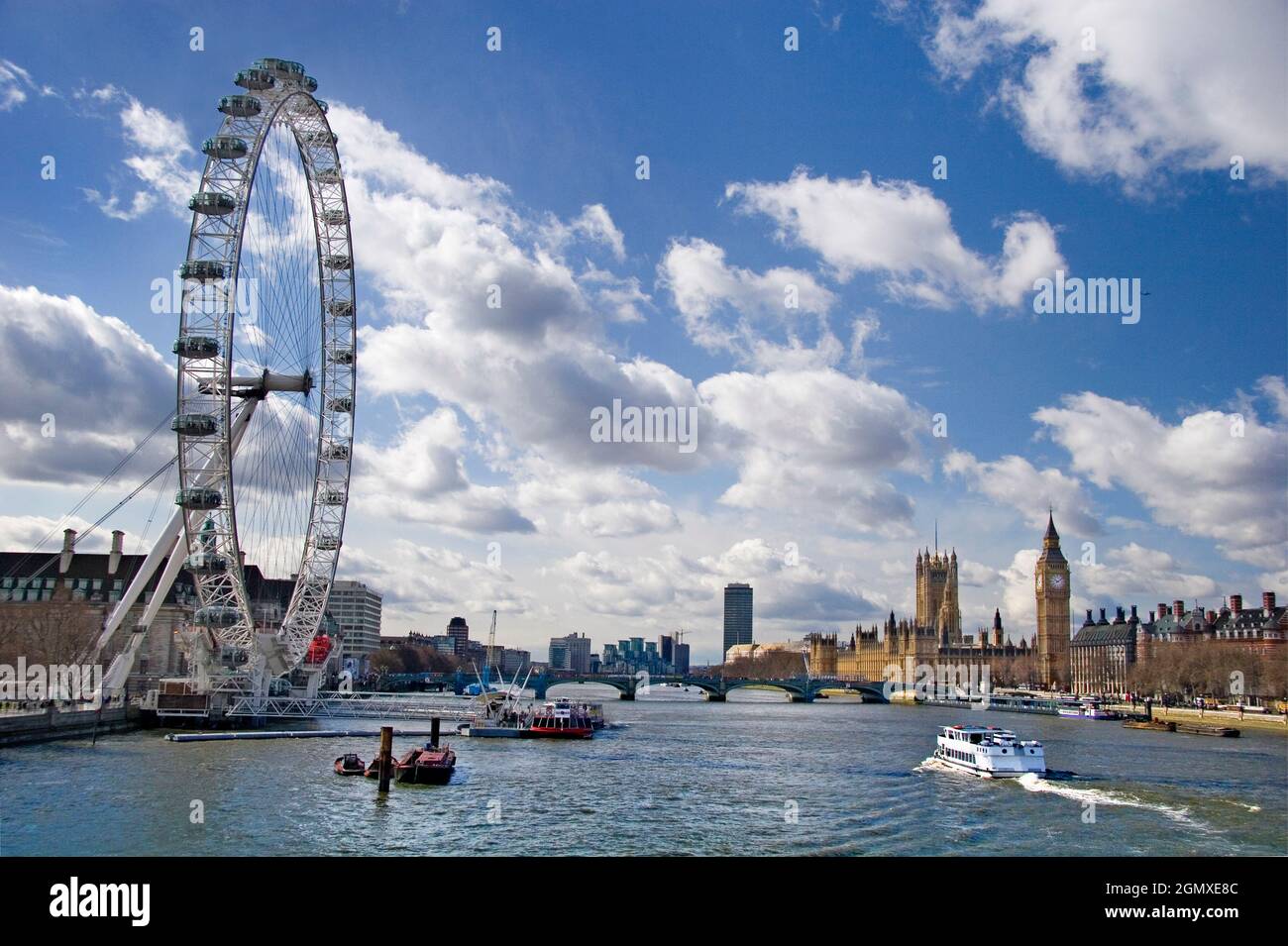 The London Eye is a giant Ferris wheel on the South Bank of the River ...