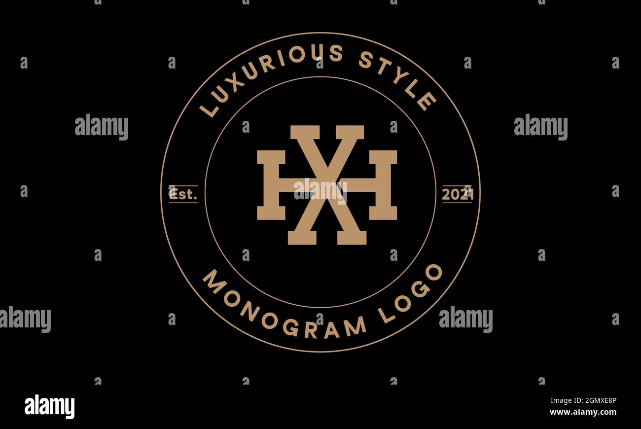 Letter hx vector vectors hi-res stock photography and images - Alamy