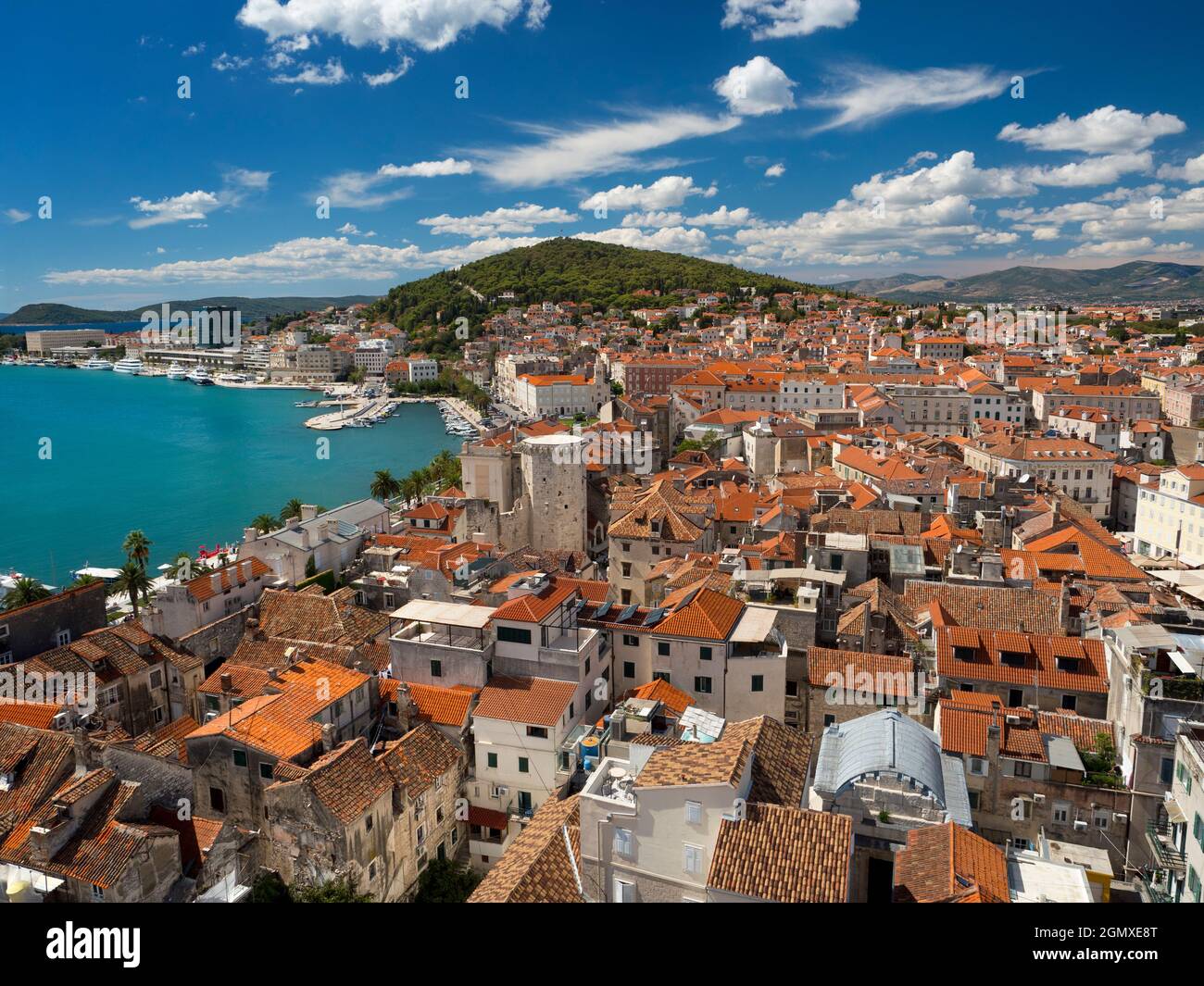 Split, Croatia - 6 September 2016; no people in view. The historic City ...