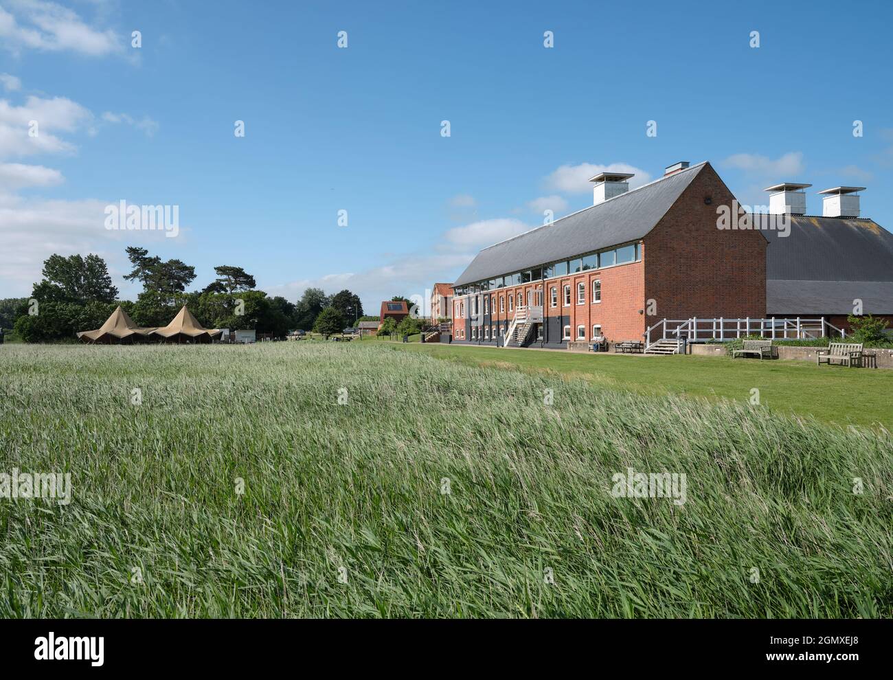 Snape Maltings is an arts complex on the banks of the River Alde at ...