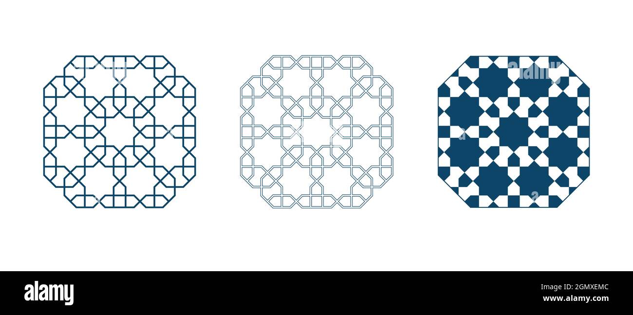 Persian geometric mosaic pattern for Ramadan card Stock Vector Image ...