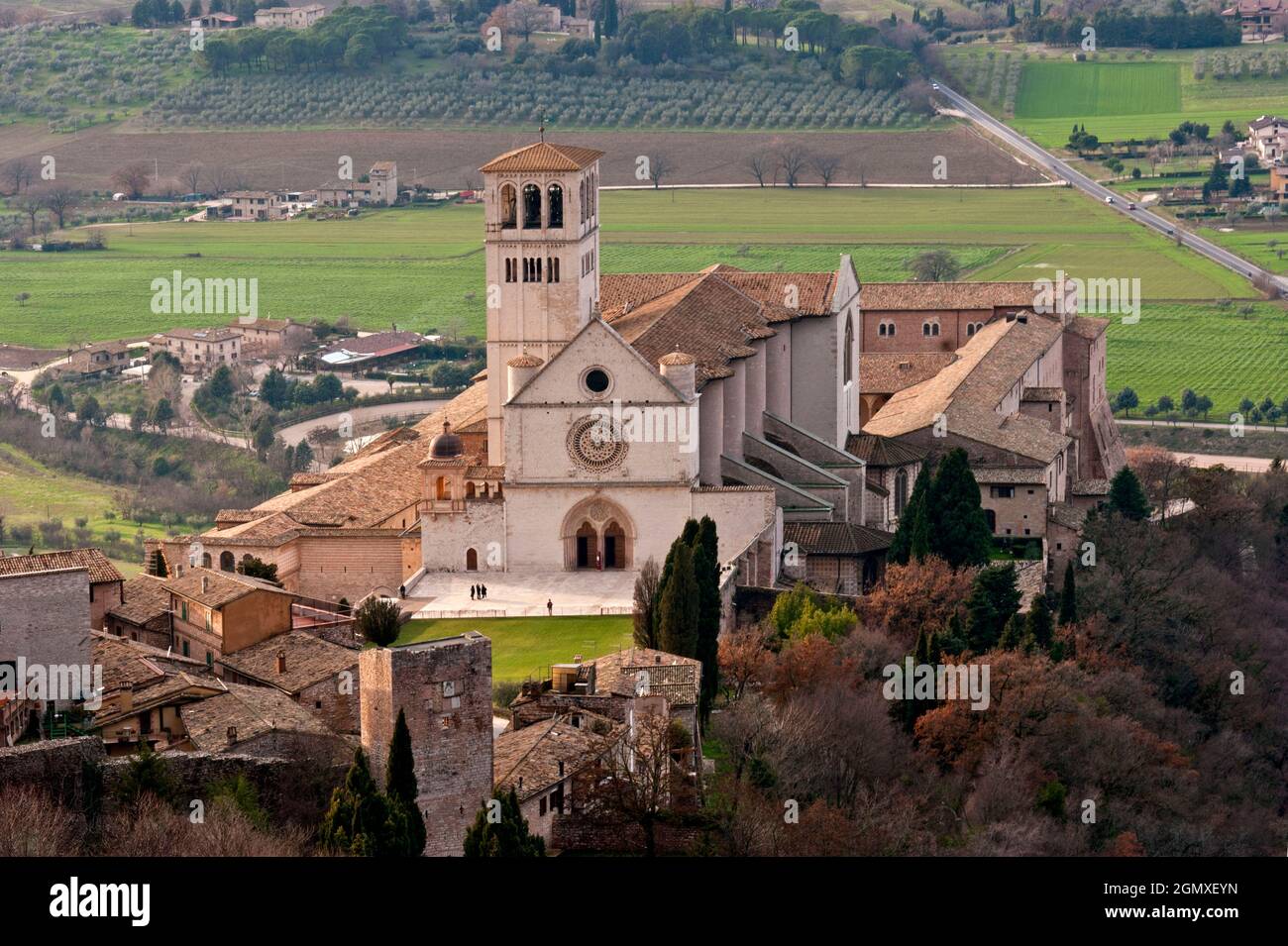 San Francesco Church, Assisi, Perugia, Umbria, Italy, Europe Stock ...