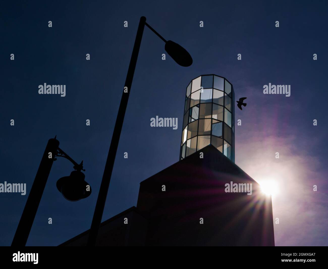 Oxford, England - 21 March 2018 The strange tower is part of the new ...