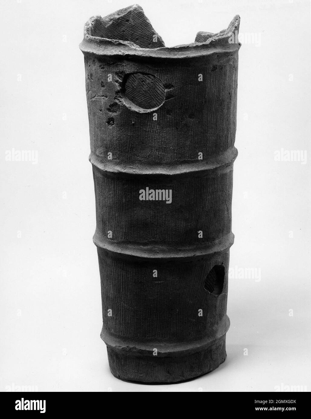 Fragmentary Haniwa Cylinder. Period: Kofun period (ca. 300-710 ...