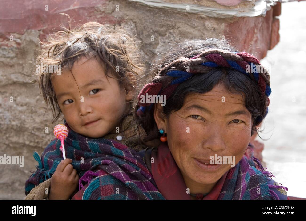 Lhasa, Tibet - 21 October 2006 Faces of poor people that are full of ...