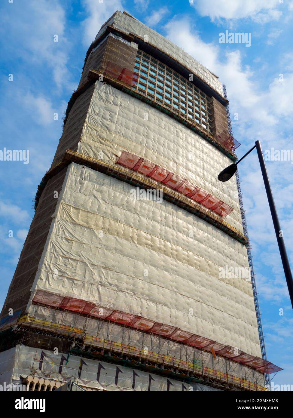 Not a new art installation, really. A bizarre wrapped-up Centre Point ...