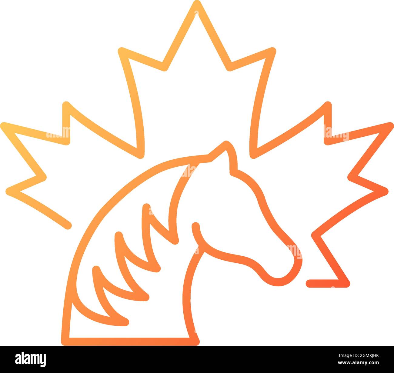 Horse riding linear icon Cut Out Stock Images & Pictures - Alamy