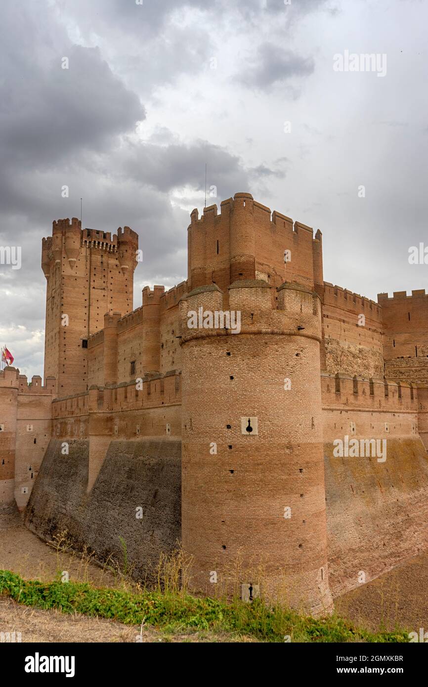 castle of La Mota in the municipality of Medina del Campo, Spain Stock ...