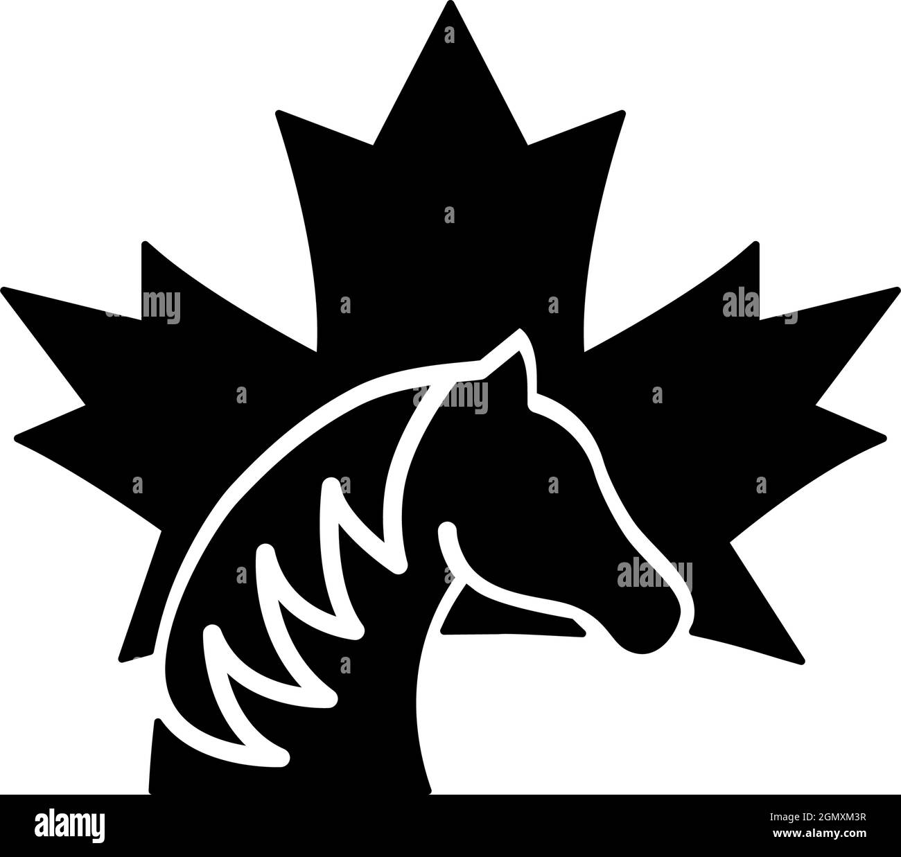 Horse with negative space Stock Vector Images - Alamy