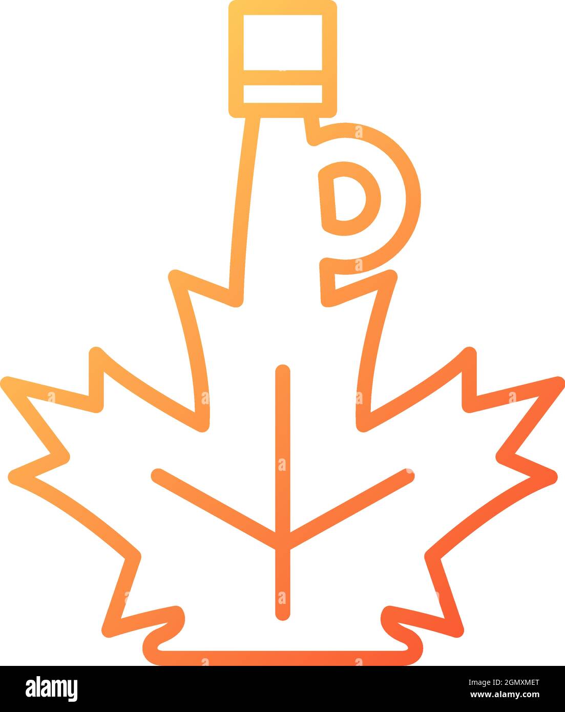 Maple syrup gradient linear vector icon Stock Vector Image & Art - Alamy