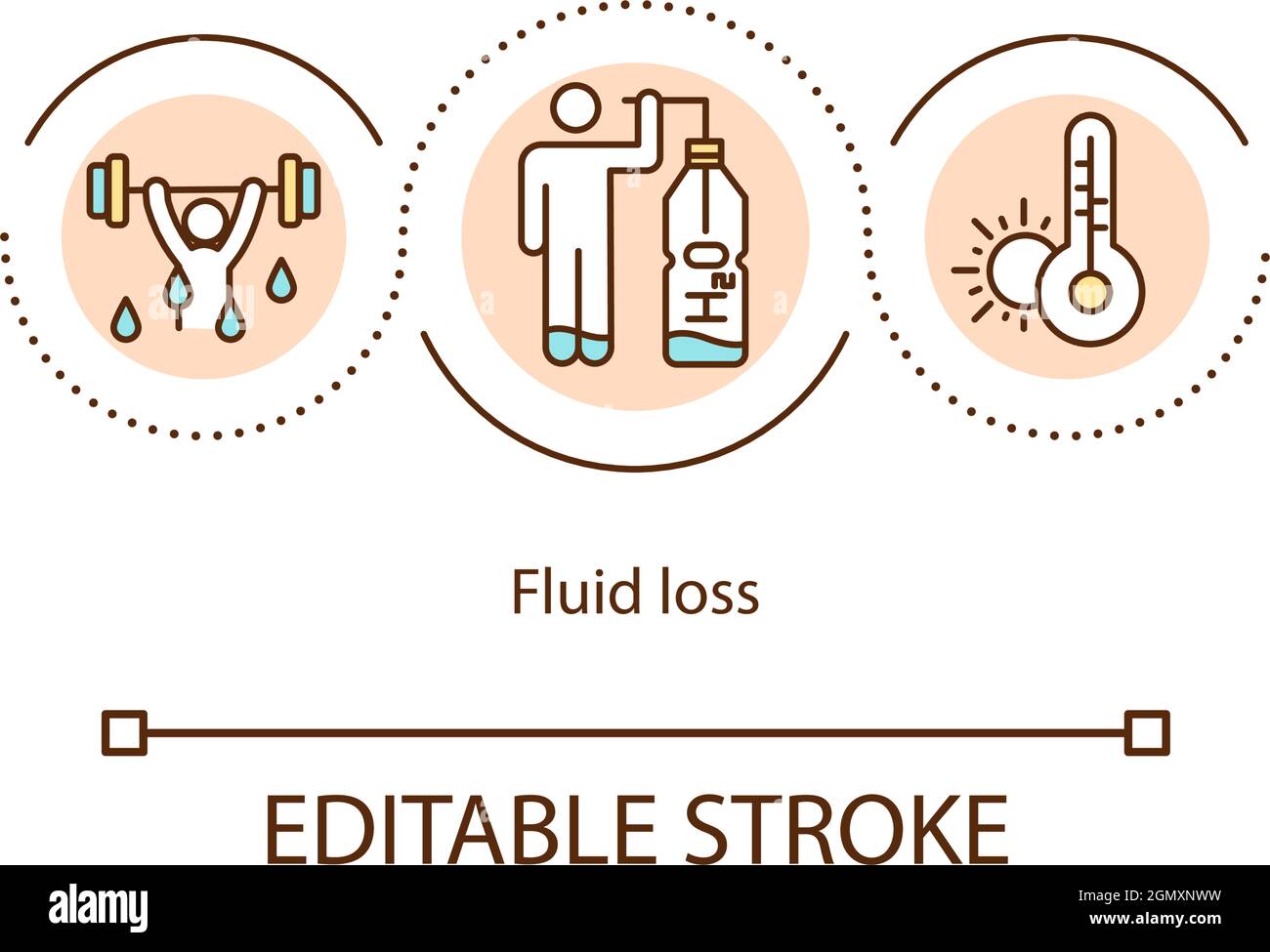 Fluid loss concept icon Stock Vector Image & Art - Alamy