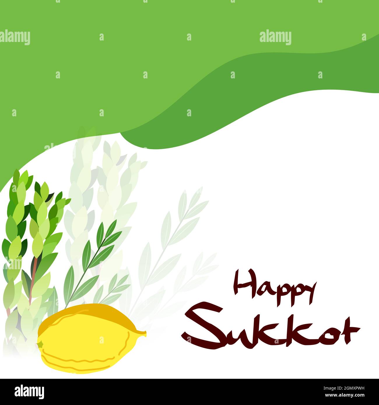 Vector illustration of a Background for Jewish holiday Happy Sukkot ...