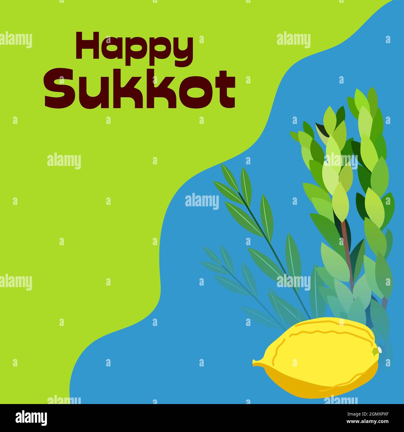 Vector illustration of a Background for Jewish holiday Happy Sukkot ...