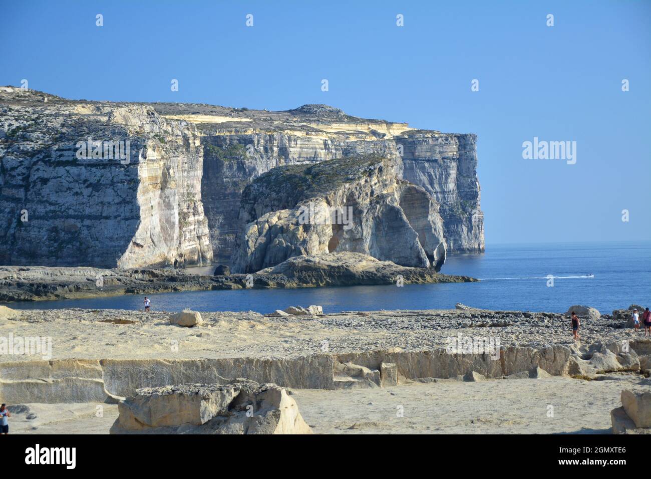 Cliffs on the dwejra coast hi-res stock photography and images - Alamy