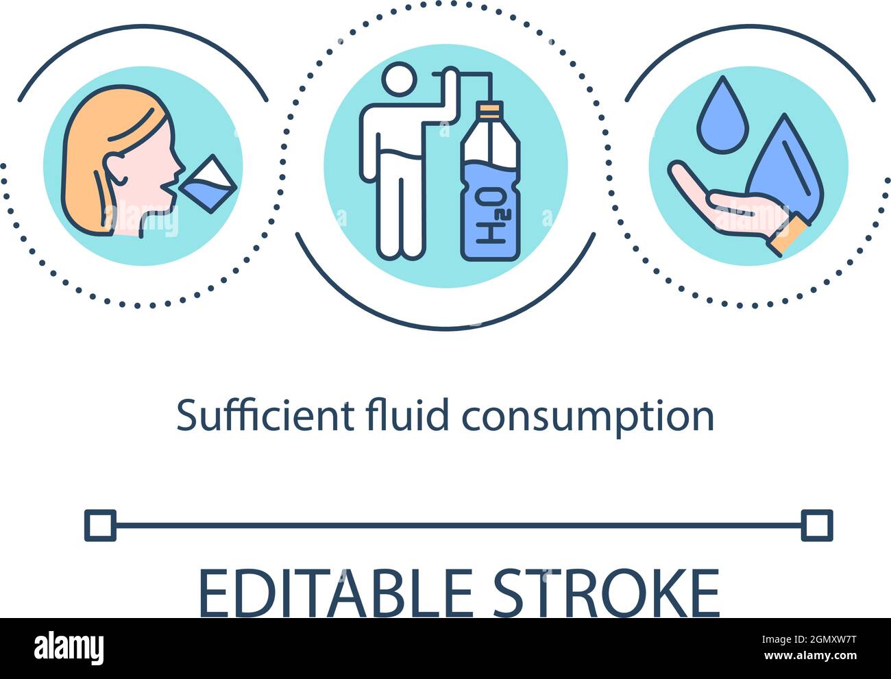 Fluid consumption Stock Vector Images - Alamy