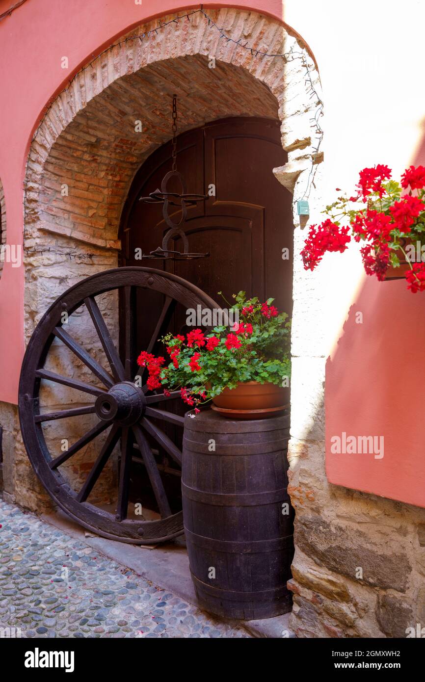 House of Garbagna, historic city in Alessandria province, Piedmont ...