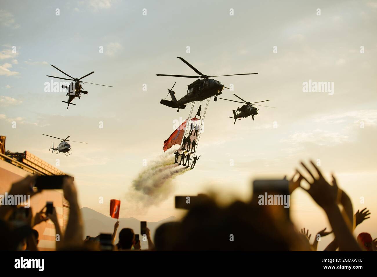 Izmir, Turkey - September 9, 2021: Turkish Atak Police Helicopter and ...