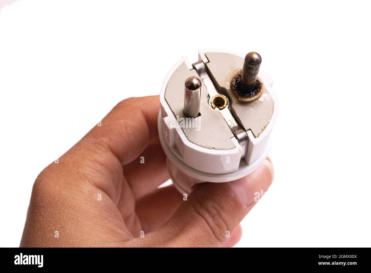Burnt electrical plug hi-res stock photography and images - Alamy