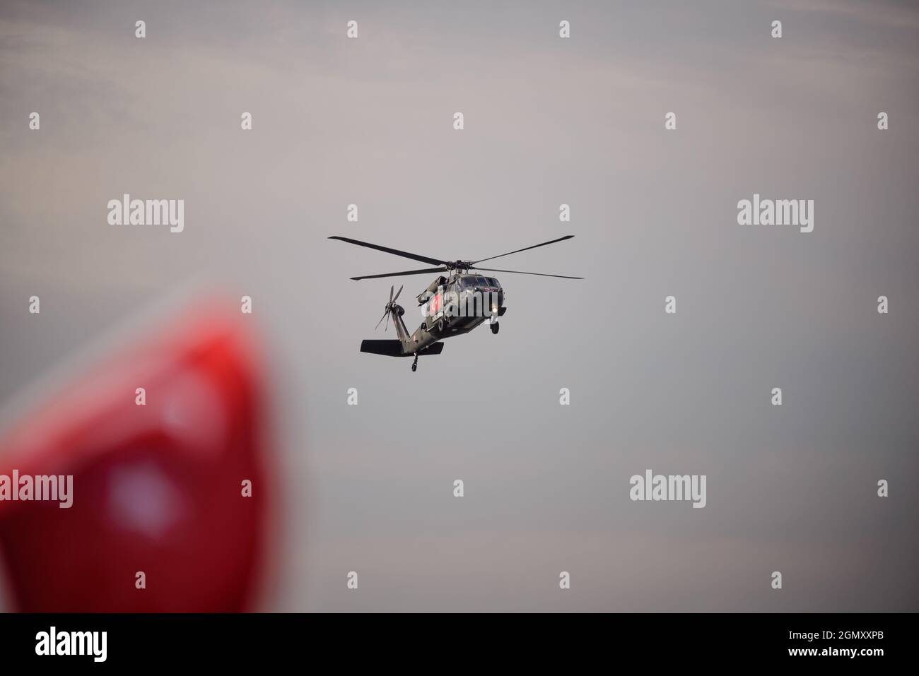 Izmir, Turkey - September 9, 2021: Turkish Gendarme Helicopter ...