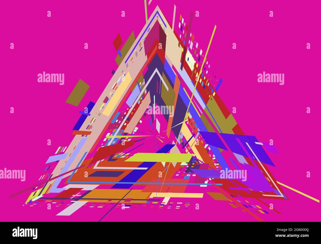 Triangles line drawing hi-res stock photography and images - Alamy