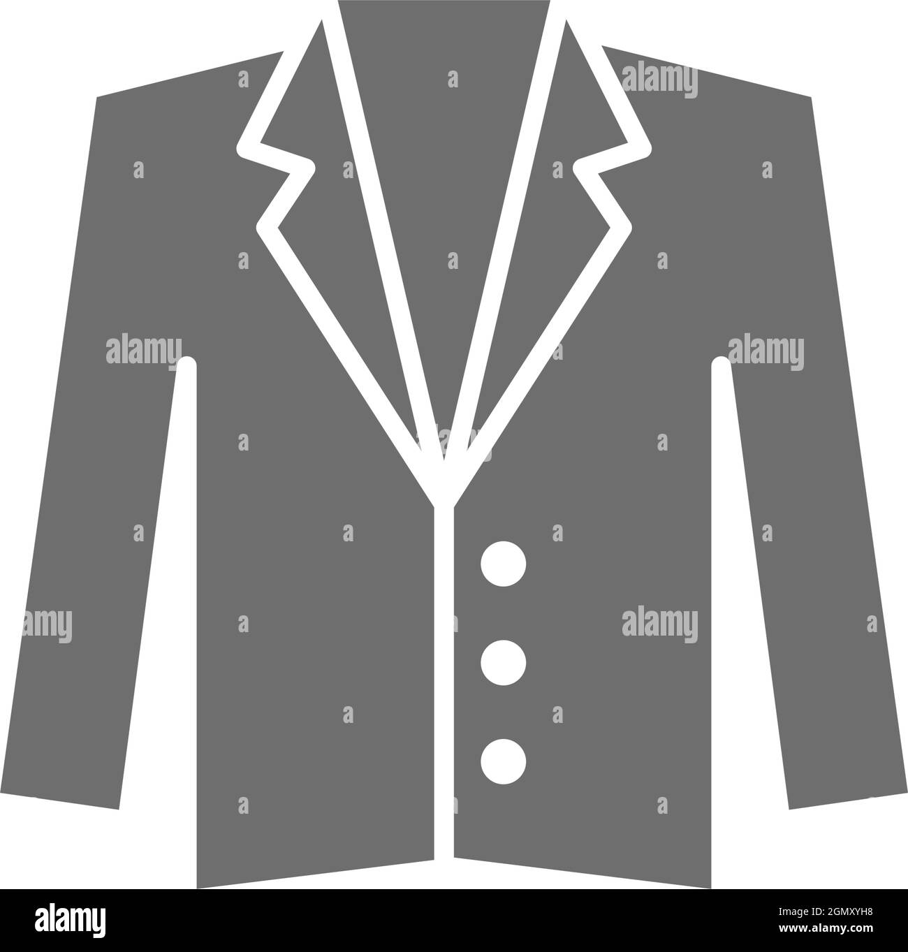 Grey gray suit jacket Stock Vector Images - Alamy