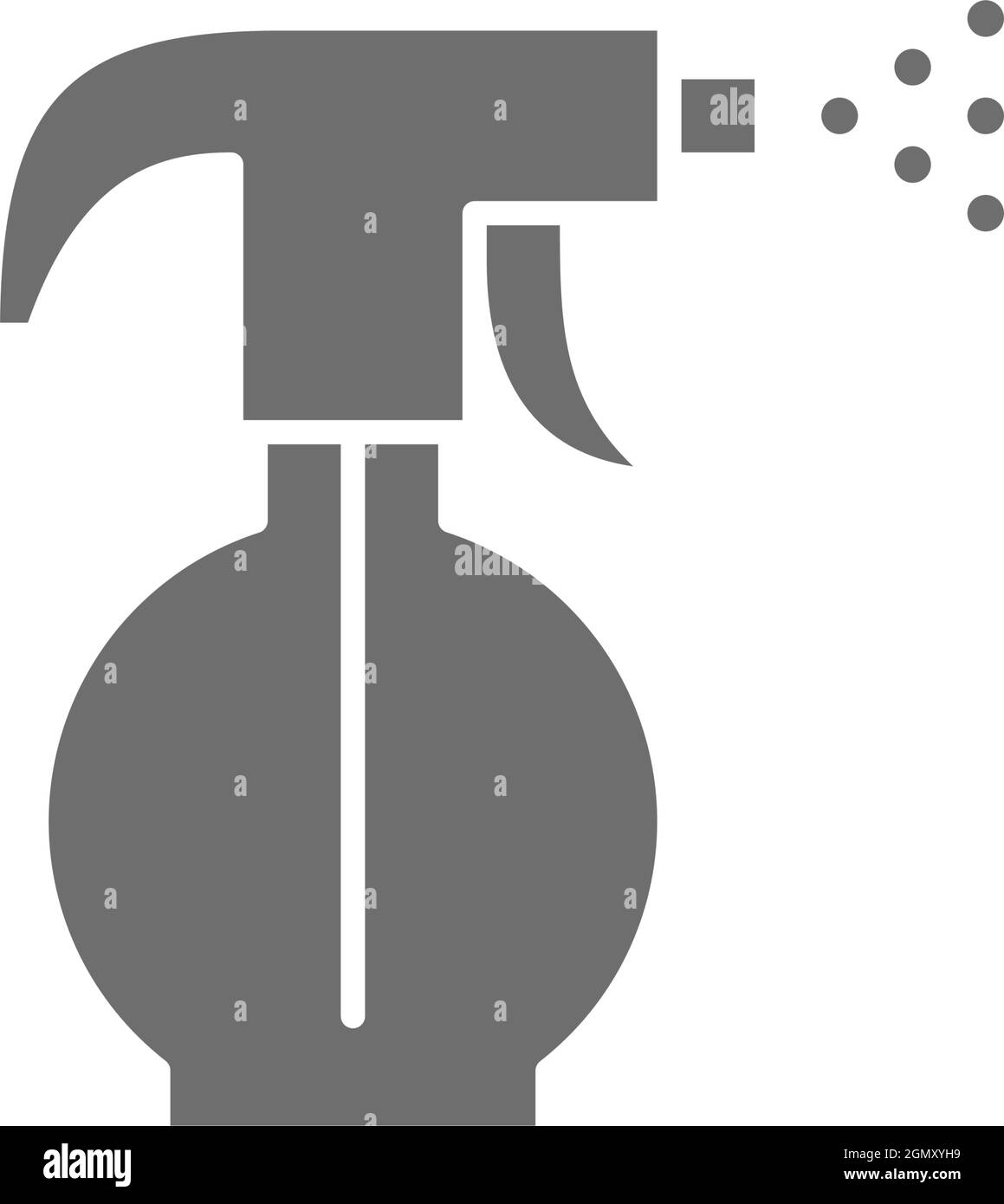 Sprayer, sprinkler, water spray bottle grey icon Stock Vector Image ...