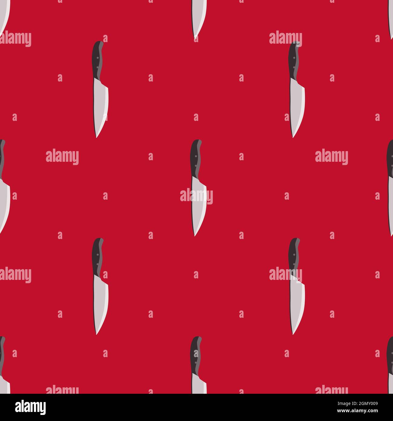 Knives on a red background - vector background Stock Vector Image & Art ...