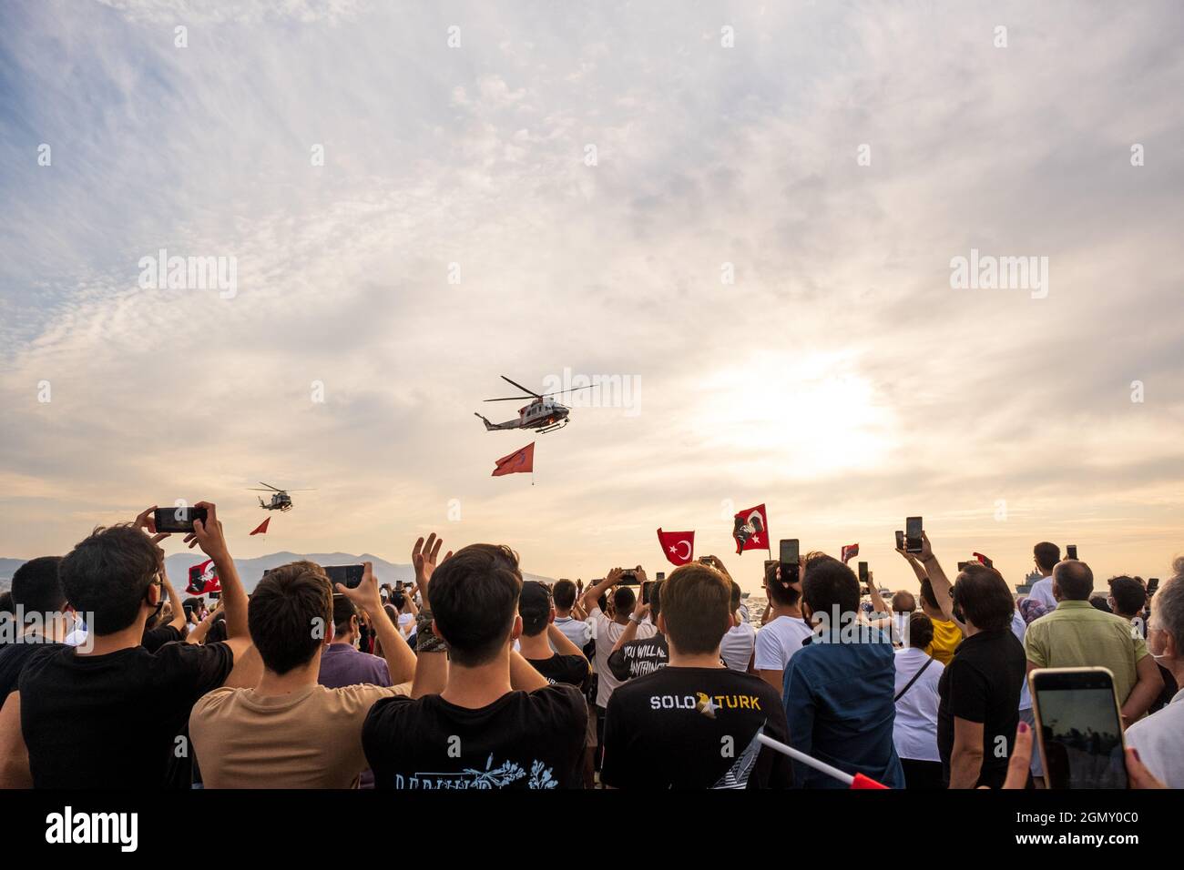 Izmir, Turkey - September 9, 2021: Turkish coast guard helicopter ...