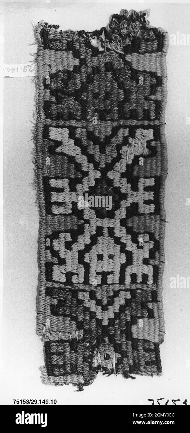 Band Fragment. Date: 7th century; Geography: Peru, Rio Grande de Nasca ...