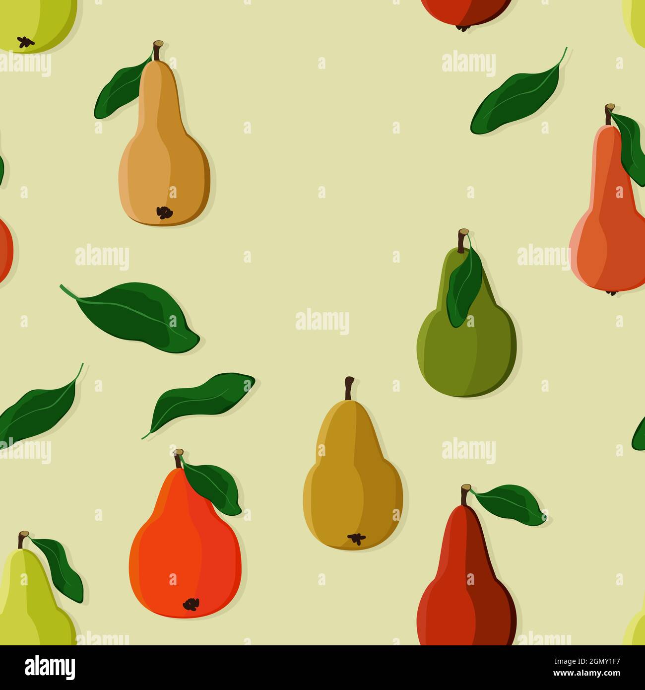 Yellow green autumn ripe Stock Vector Images - Alamy