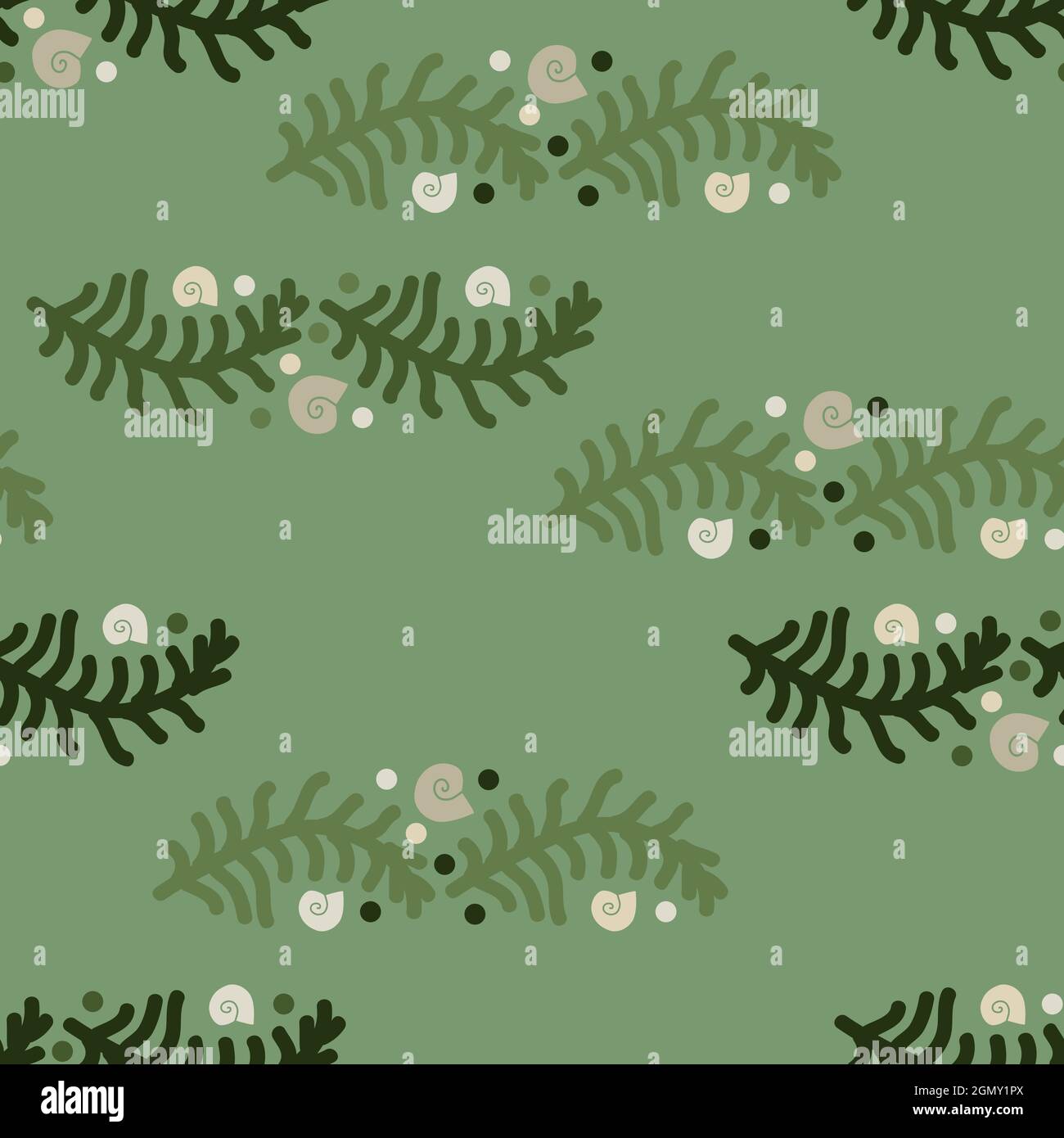 Snail fern Stock Vector Images - Alamy