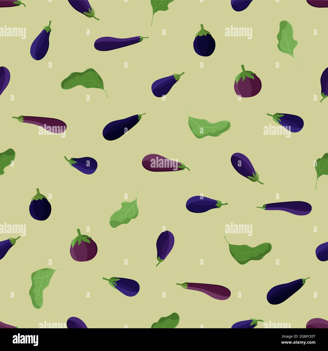 Eggplant on a light background - vector background Stock Vector Image ...