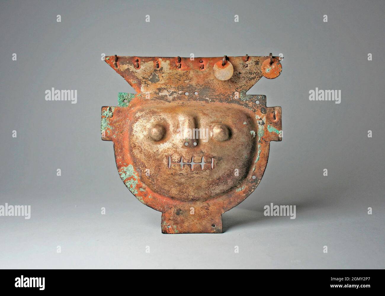 Copper Face Mask Ornament. Date: 3rd century B.C.-A.D. 2nd century ...