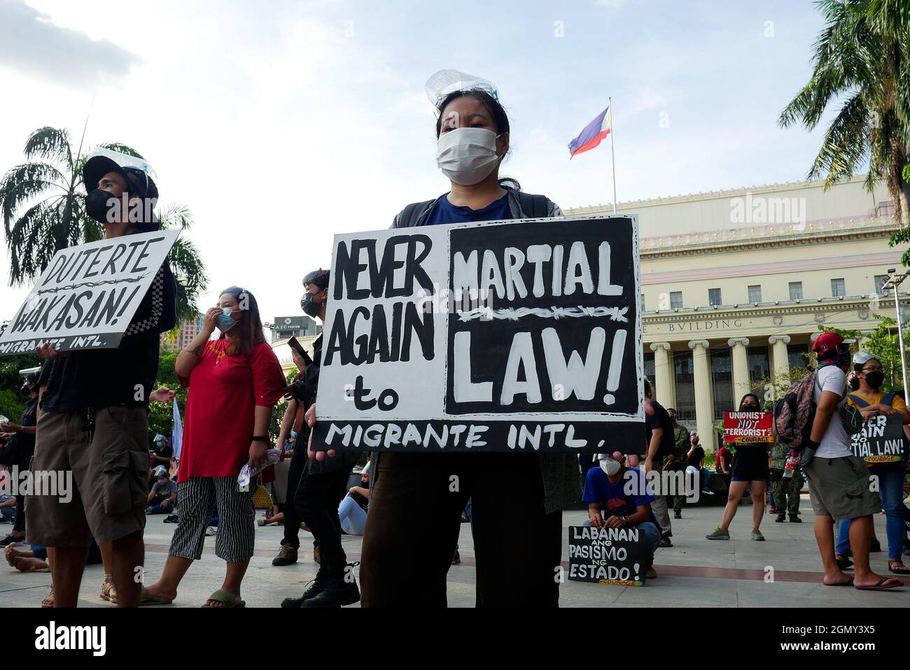 Manila, National Capital Region, Philippines. 21st Sep, 2021. A protest ...