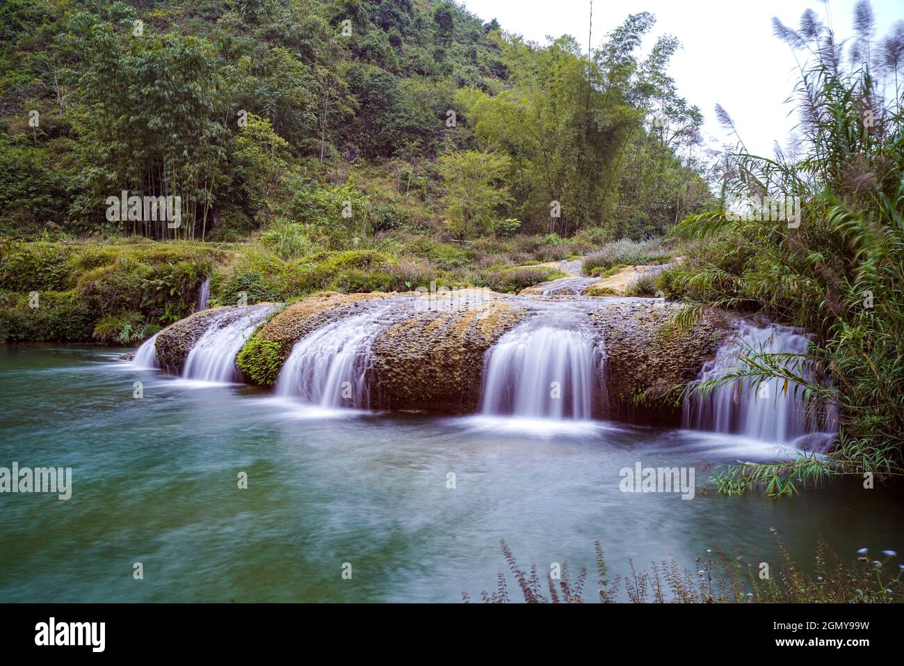 Cho waterfall in Cao Bang province northern Vietnam Stock Photo - Alamy