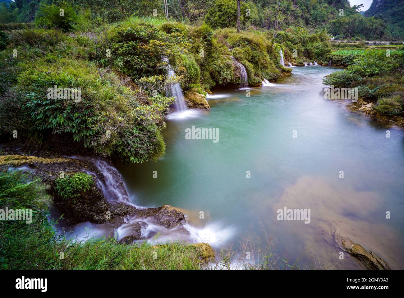 Cho waterfall in Cao Bang province northern Vietnam Stock Photo - Alamy