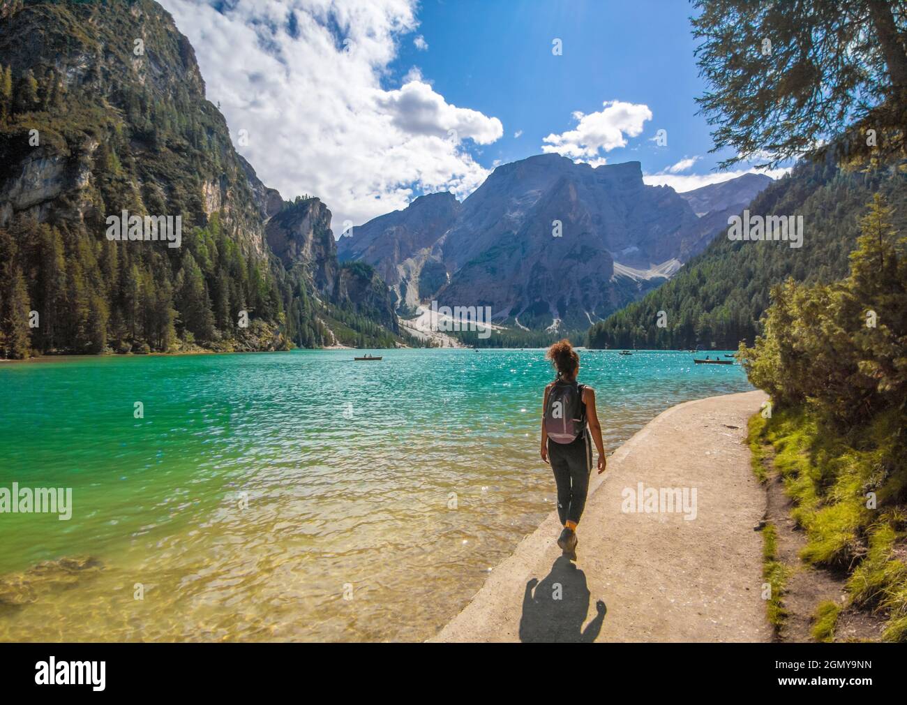 Dolomiti (Italy) - A view of the awesome Dolomites mountain range ...