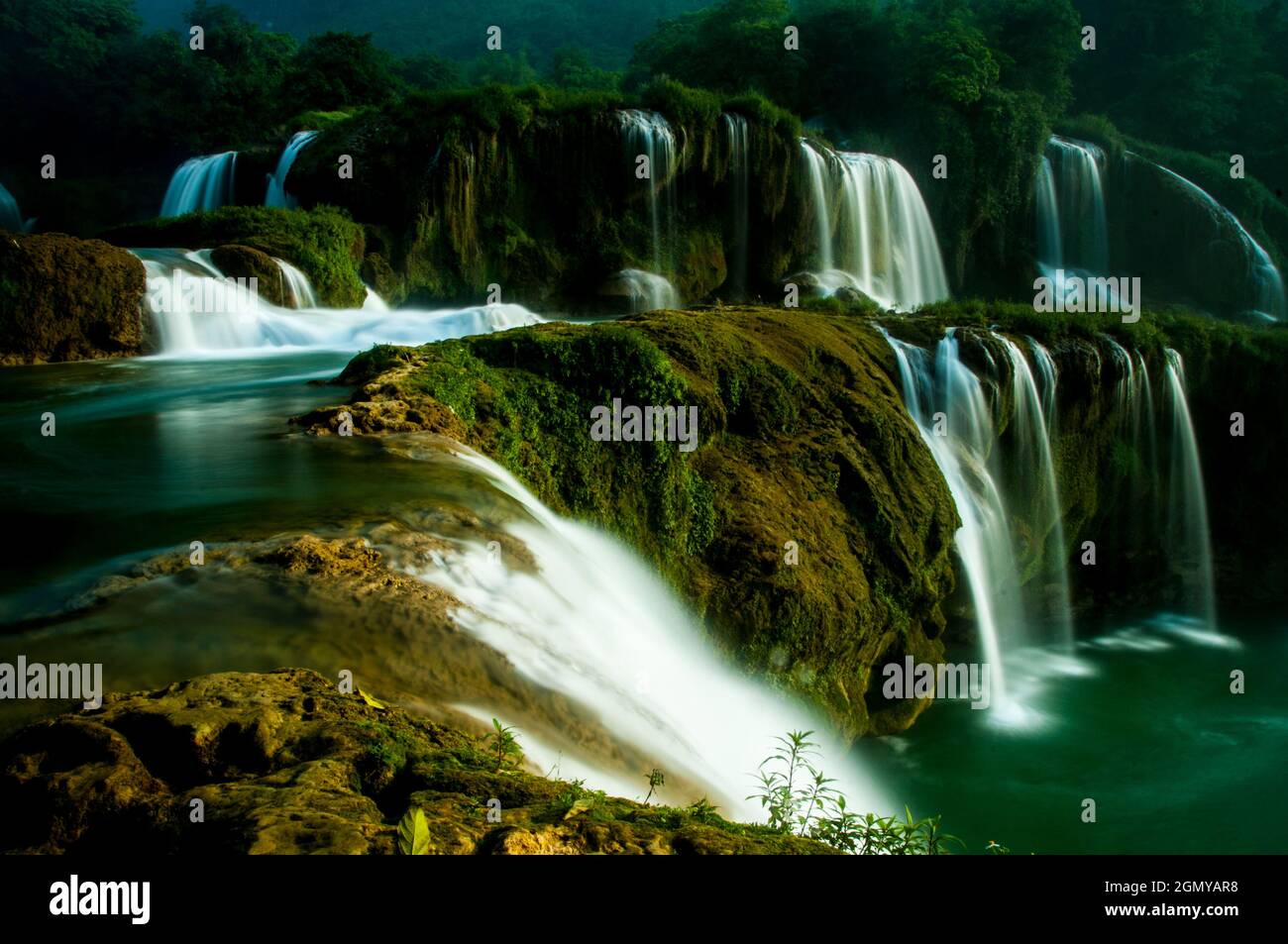 Ban Gioc waterfall in Cao Bang province northern Vietnam Stock Photo ...