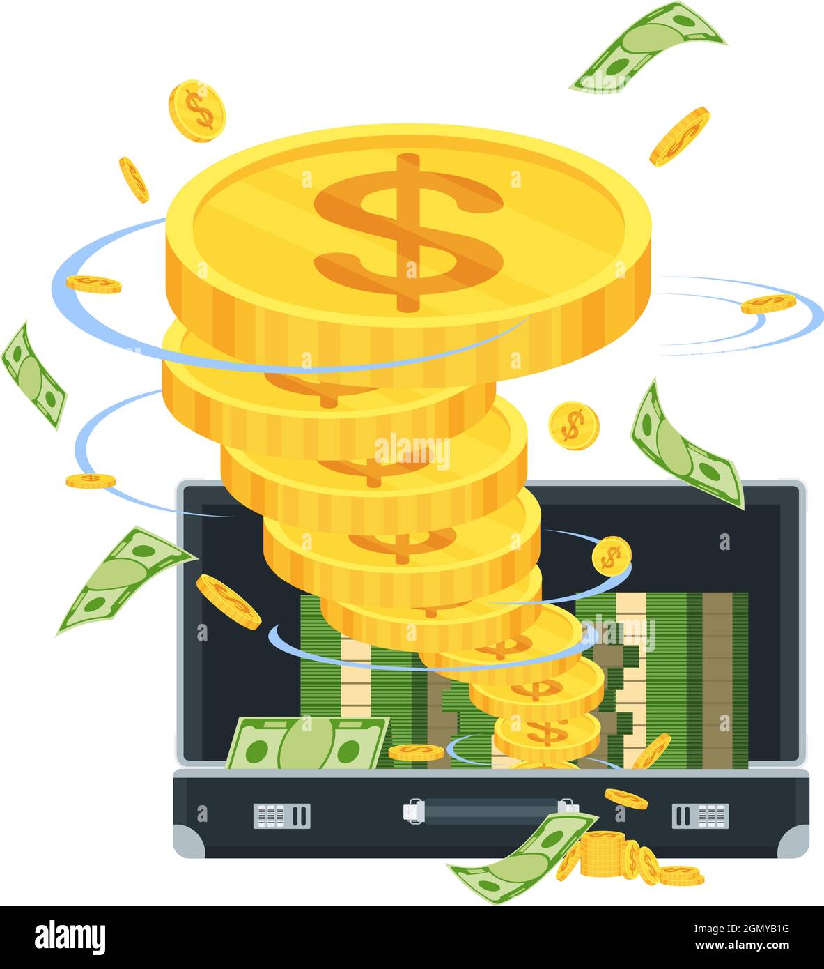 Whirlwind money hi-res stock photography and images - Alamy