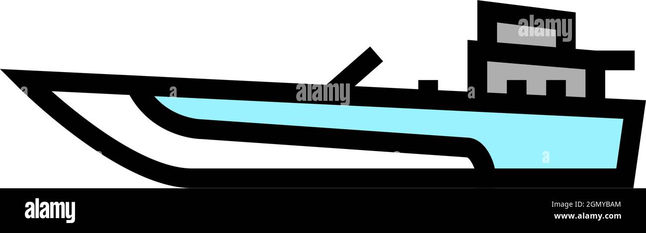jet boat color icon vector illustration Stock Vector Image & Art - Alamy