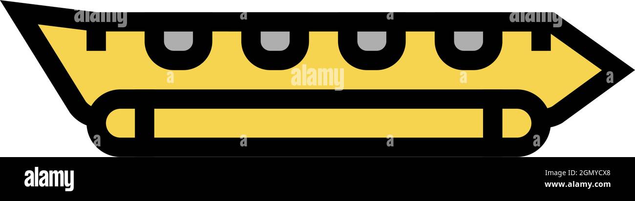 banana boat color icon vector illustration Stock Vector Image & Art - Alamy