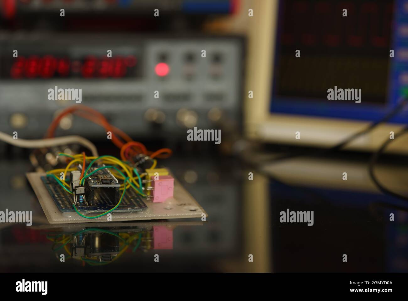 Manufacturing and setting up an electronic device in the laboratory ...