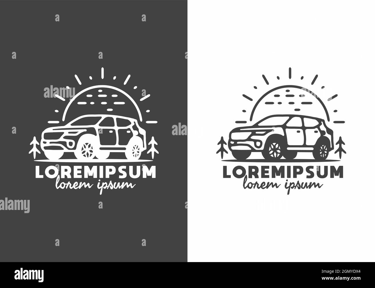 Line art illustration of car design Stock Vector Image & Art - Alamy