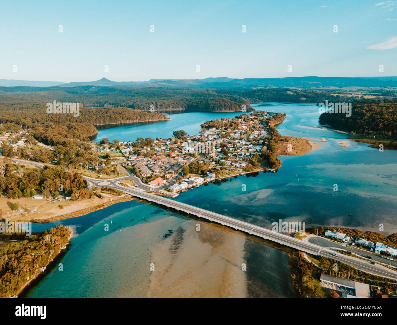 Burrill Lake bridge, South Coast, NSW, Australia Stock Photo - Alamy