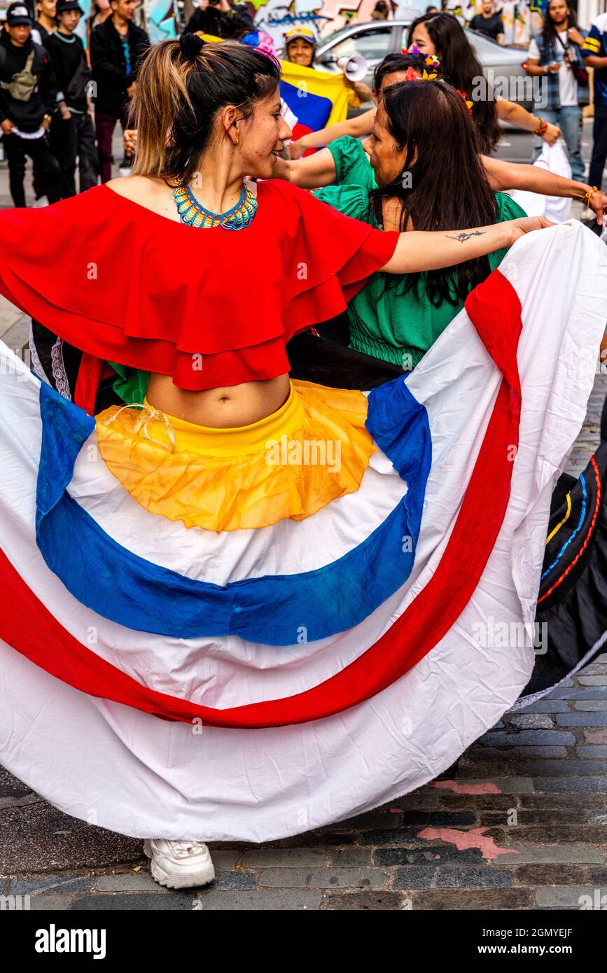 Colombian People Dancing