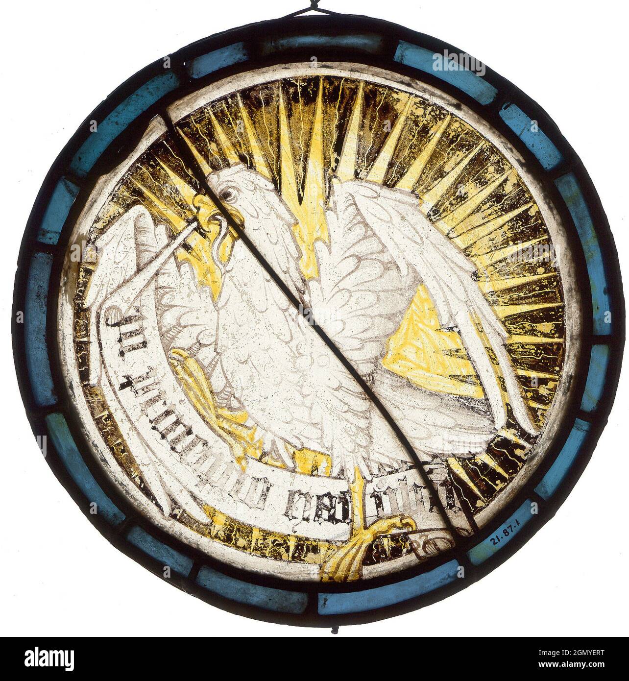 Silver stained glass roundel hi-res stock photography and images - Alamy