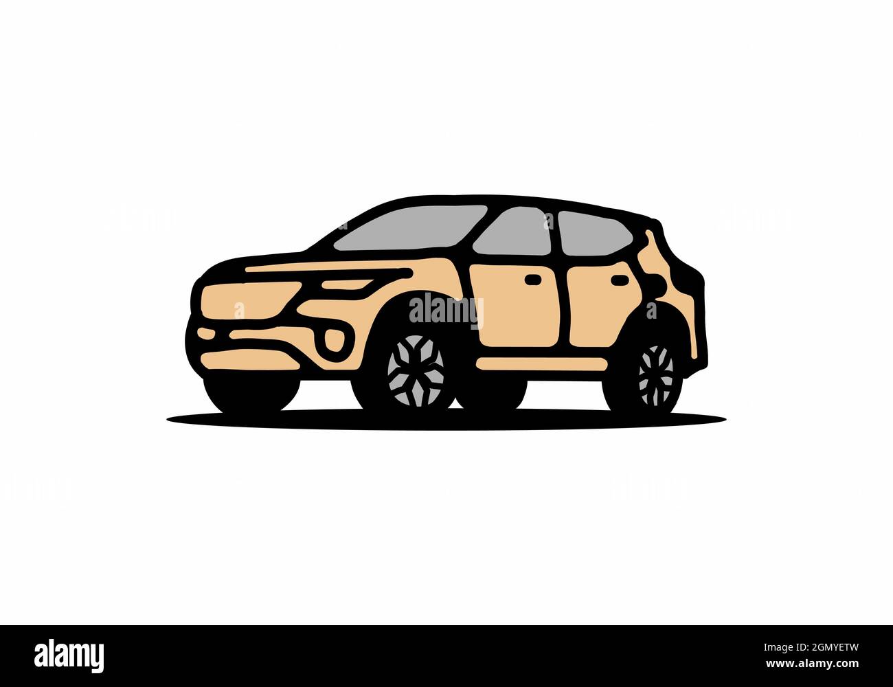 Line art illustration of car design Stock Vector Image & Art - Alamy