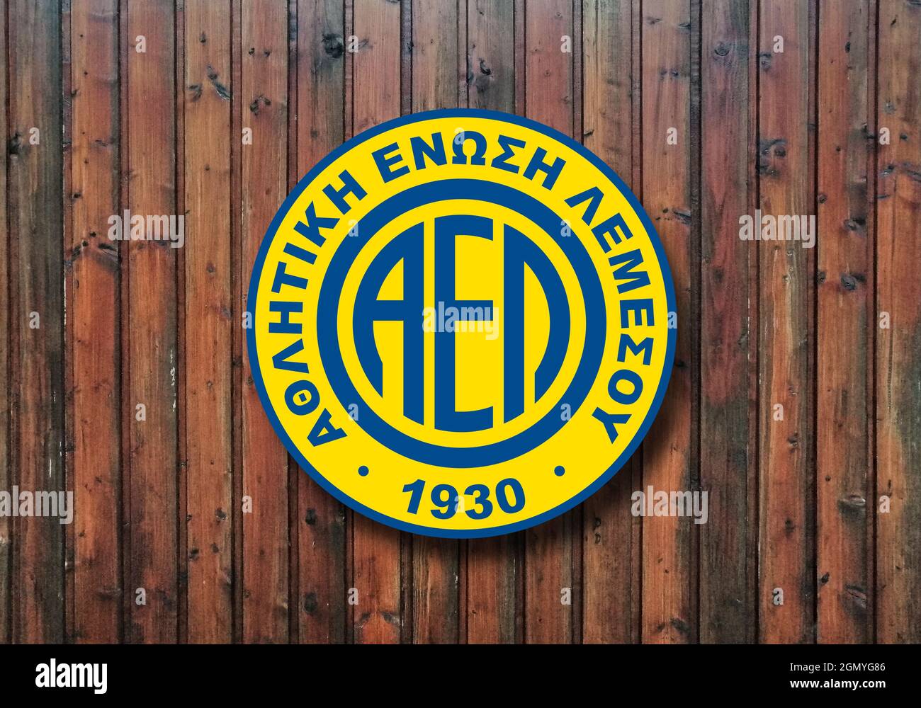 Coat of arms AEL Limassol - Greek Sports Association - CYPRUS Stock ...