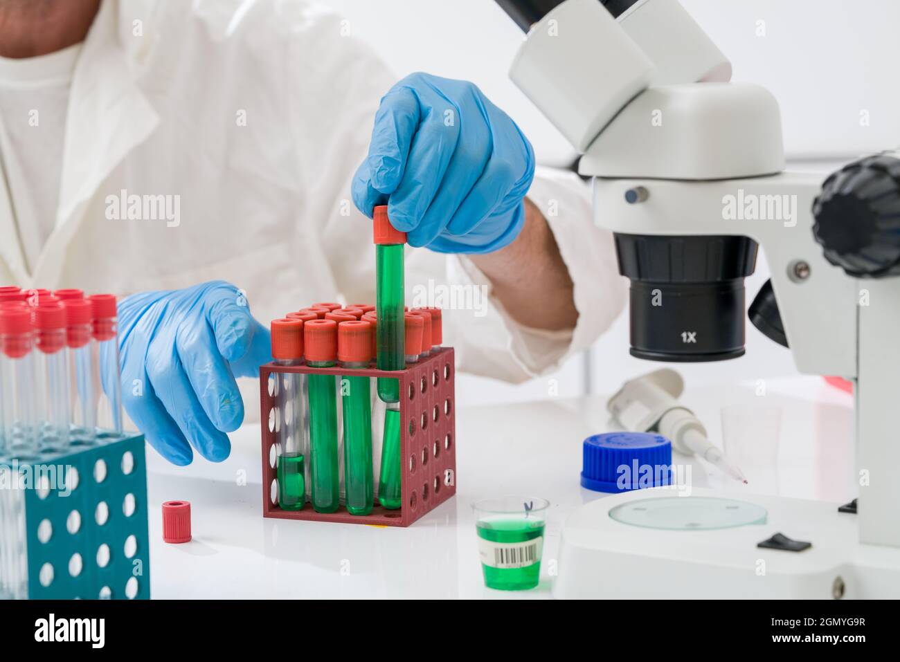 Scientific experiment in the laboratory of biological chemistry. Biochemistry, biophysics, and ...